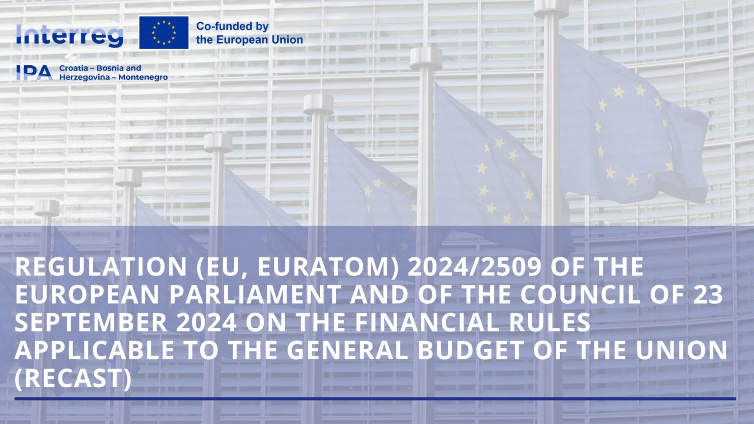 Regulation (EU, Euratom) 2018/1046 (Financial regulation) repealed by ...